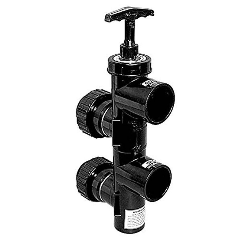 Waterway Plastics 600-1500 Hi-TMP PVC Slide Valve, 2-1/2", Black ...