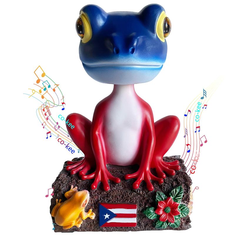 UKENEM Puerto Rico Coqui Bobblehead Music Box, Boricua Frog Bobbleheads ...