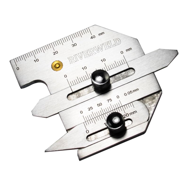 RIVERWELD HJC40 Multi-Function Welding Gauge Inspection Checks Weldment Thickness Weld Bead ...