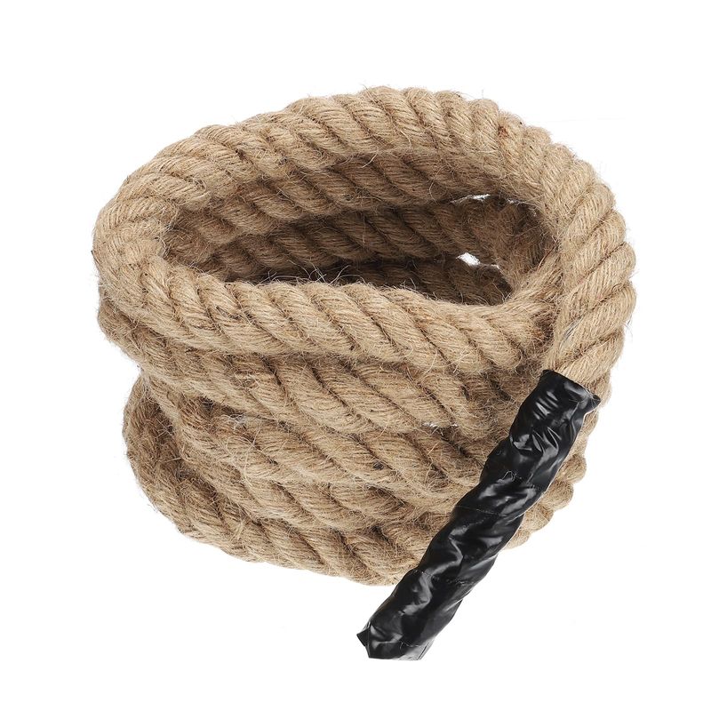 Patikil 1" x 11 Ft Twisted Manila Rope - Natural Thick Jute Rope for ...