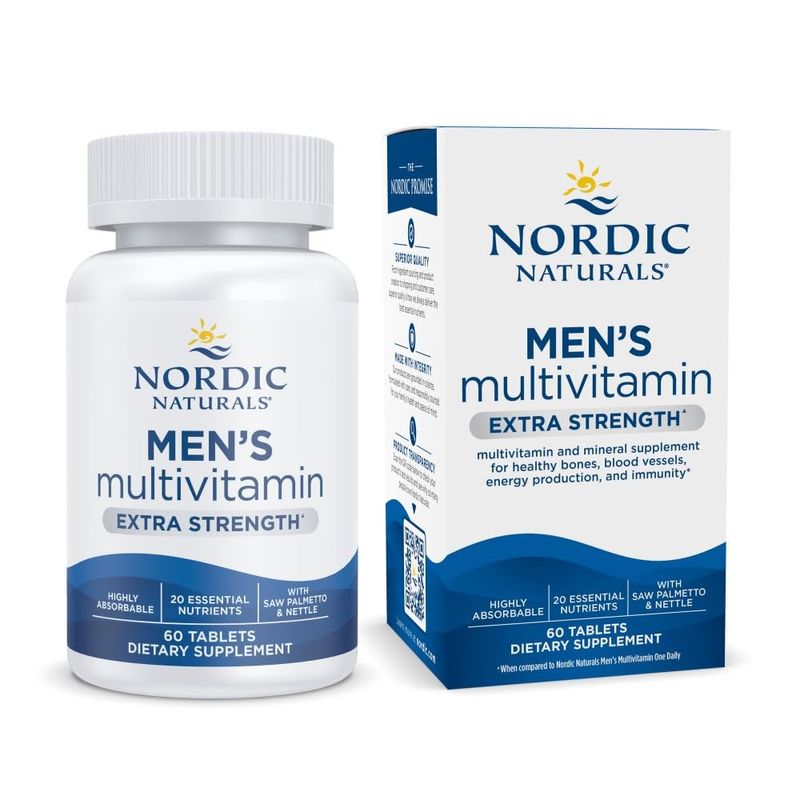 Nordic Naturals Men’s Multivitamin Extra Strength - Bone, Energy ...