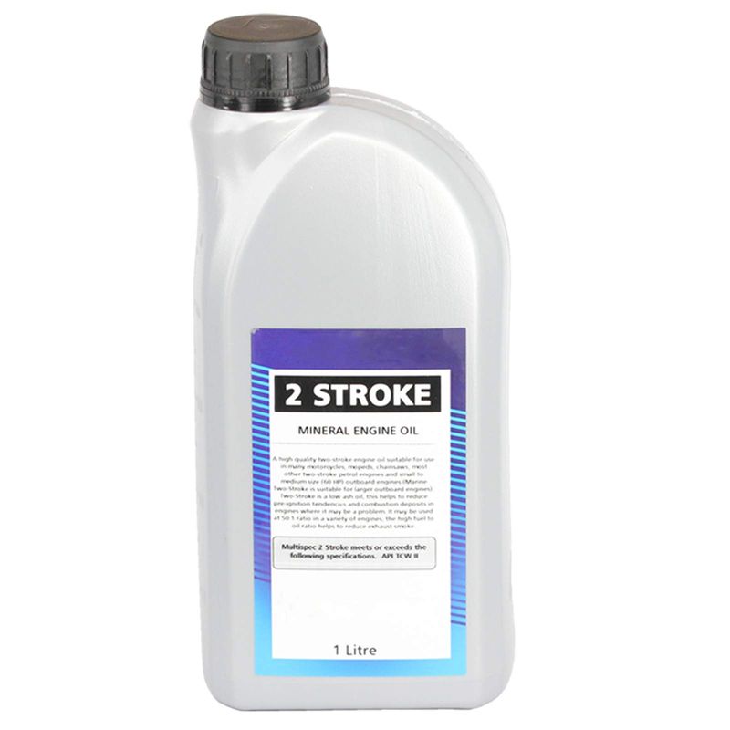 SPARES2GO 1L 2 Stroke Semi-Synthetic Engine Oil 1 Litre for Strimmer ...
