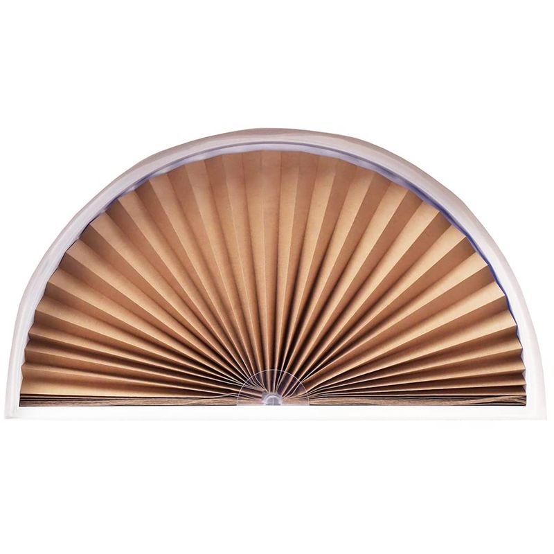 Redi Shade No Tools Original Arch Light Blocking Pleated Fabric Shade ...