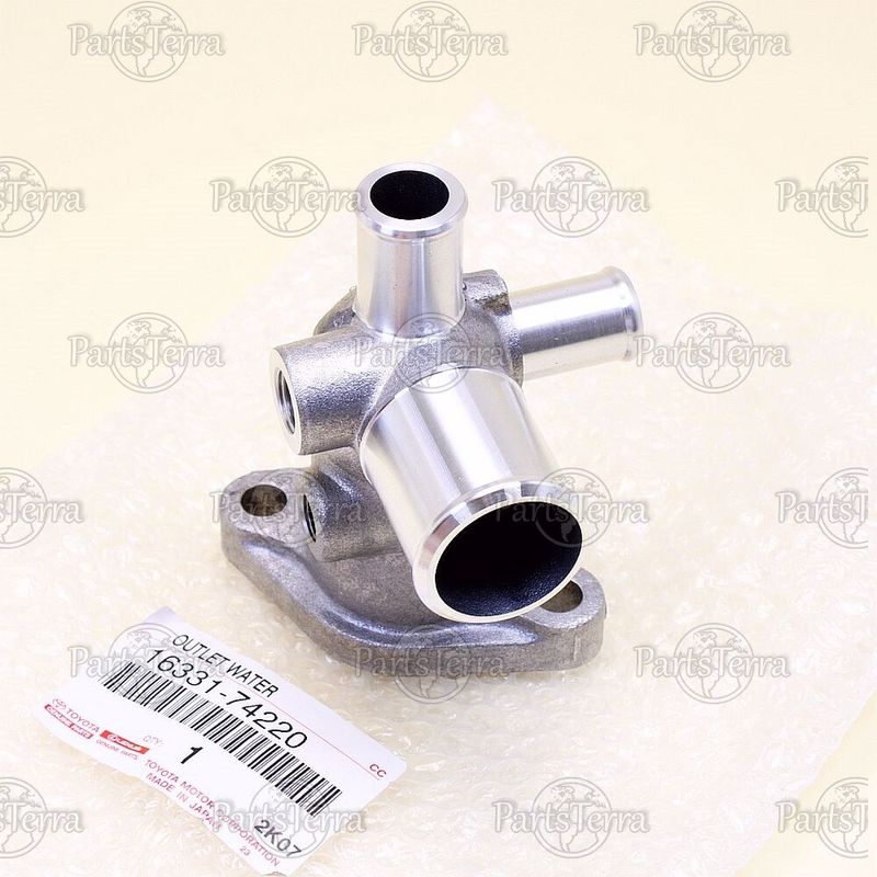 New 16331-74220 GENUINE OEM TOYOTA CELICA CAMRY Water Outlet Thermostat ...
