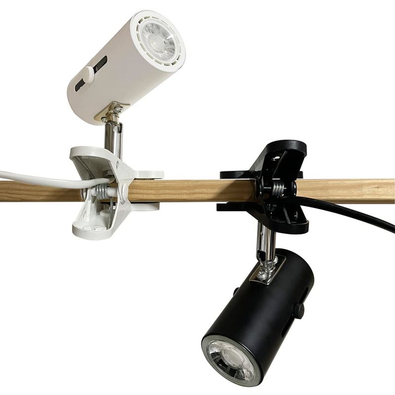 Clip Light, Black, Equivalent to 50W, Stylish, Adjustable Angle, Clip ...