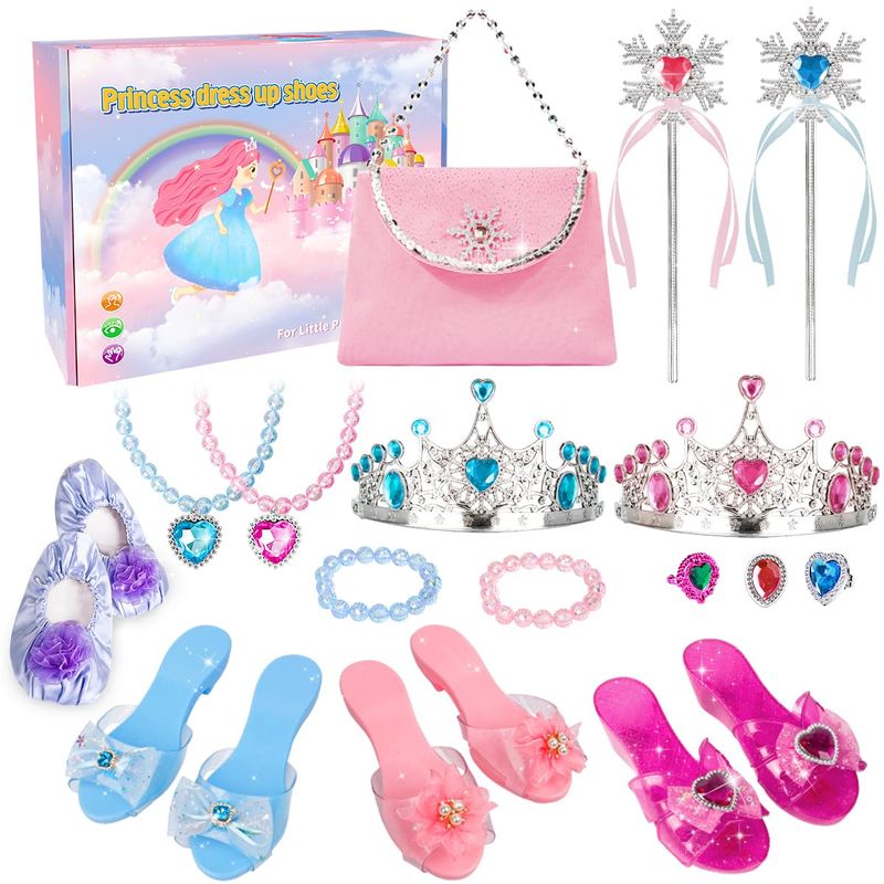 Princess Dress Up Shoes - Princess Toys with Play Shoes & Pretend ...