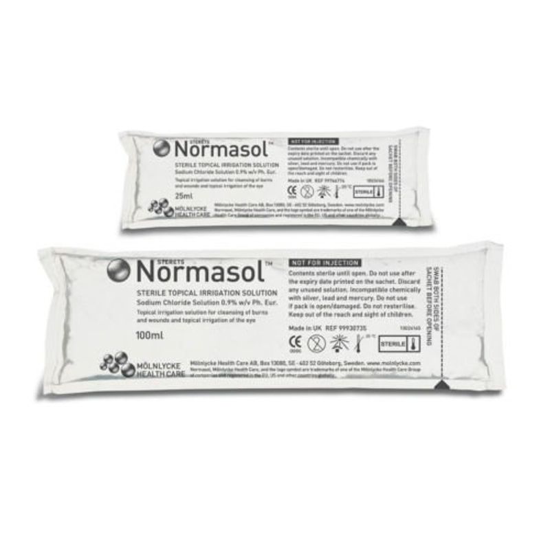 Sterets Normasol Sterile Topical Irrigation Solution Sachets 25ml, Pack ...