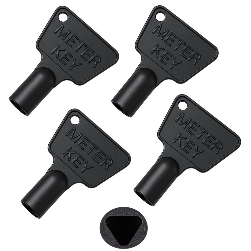 HowseHold Gas Meter Box Key [4 Pack] - Triangle Key - Electric Box Key ...