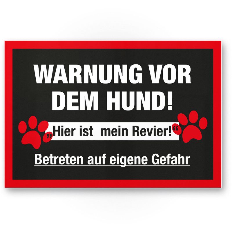Warning Before The Dog Plastic Sign – here is My Station – Weatherproof ...