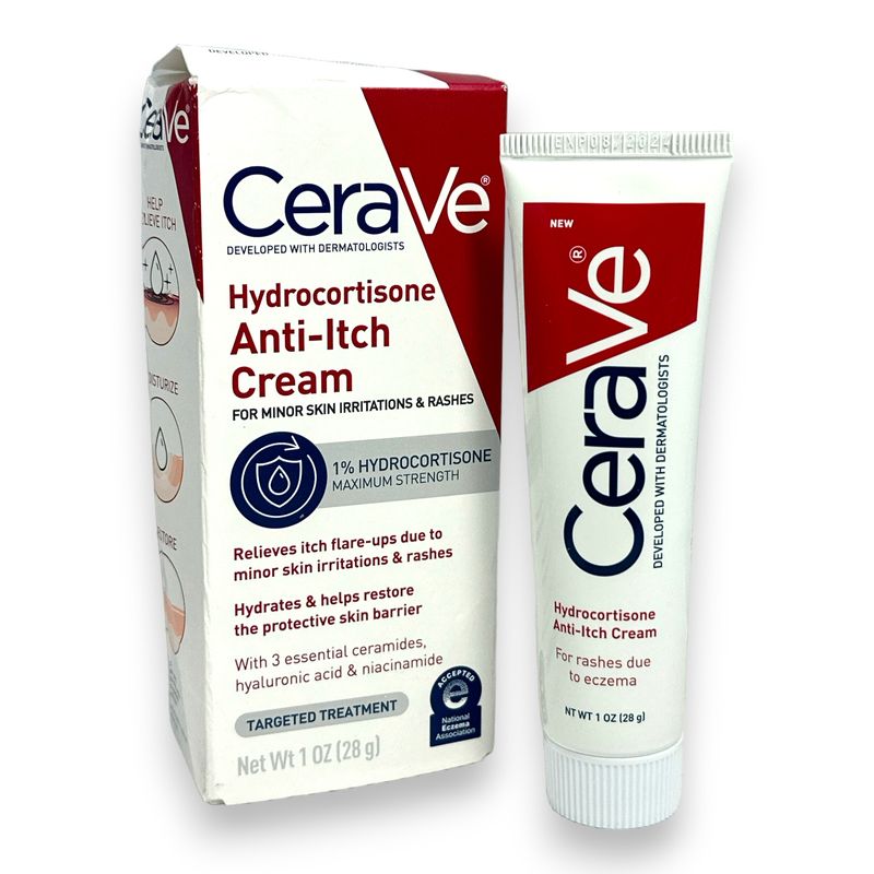 CeraVe Hydrocortisone Anti-Inch Cream For Minor Skin Irritations ...