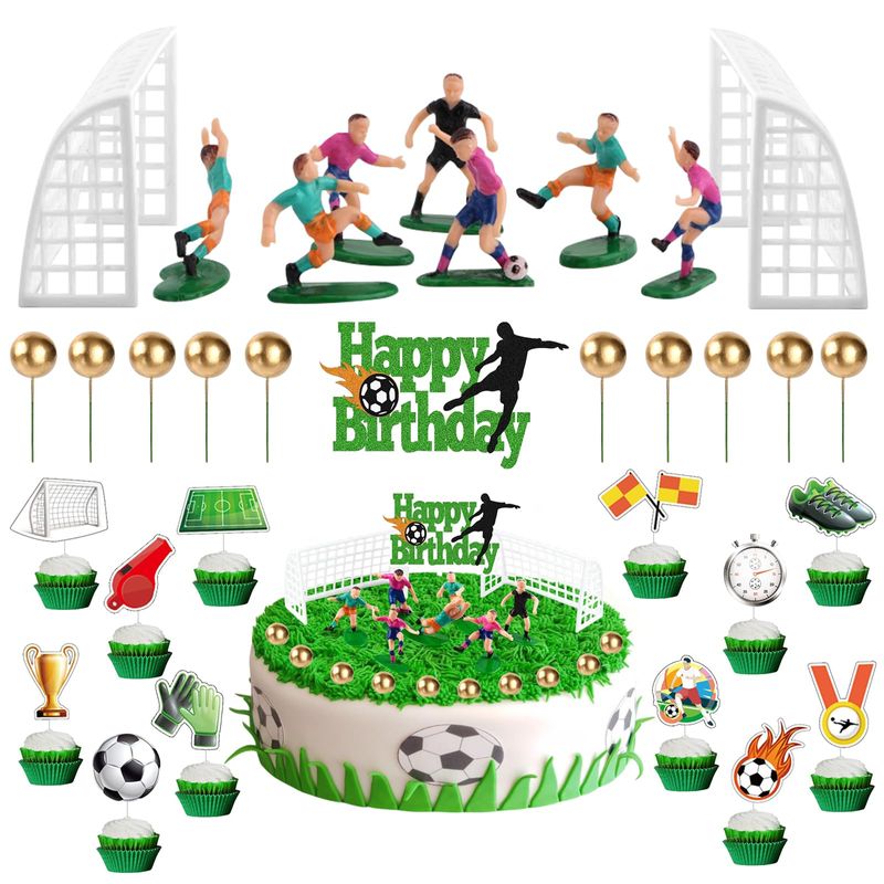 Football Cake Toppers for Boys Girls Football Cake Decorations for Men ...