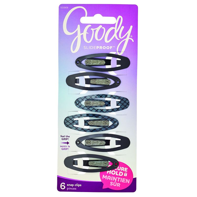 Goody SlideProof Contour Hair Clips, 6-Count - EveryMarket