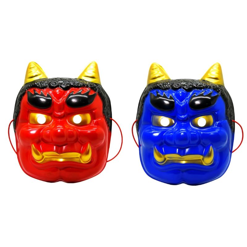 [JYF.QUANYI] Demon Mask Demon Face Mask Setsubun Cosplay Accessory ...
