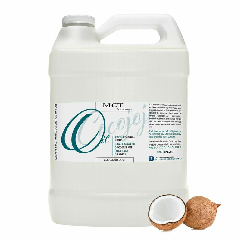 Mct oil organic 100% pure fractionated coconut uncut carrier bulk non ...