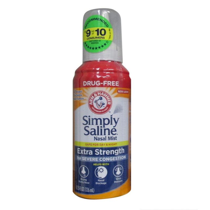 ARM & Hammer Simply Saline Extra Strength, Severe Congestion, 4.25 Oz ...