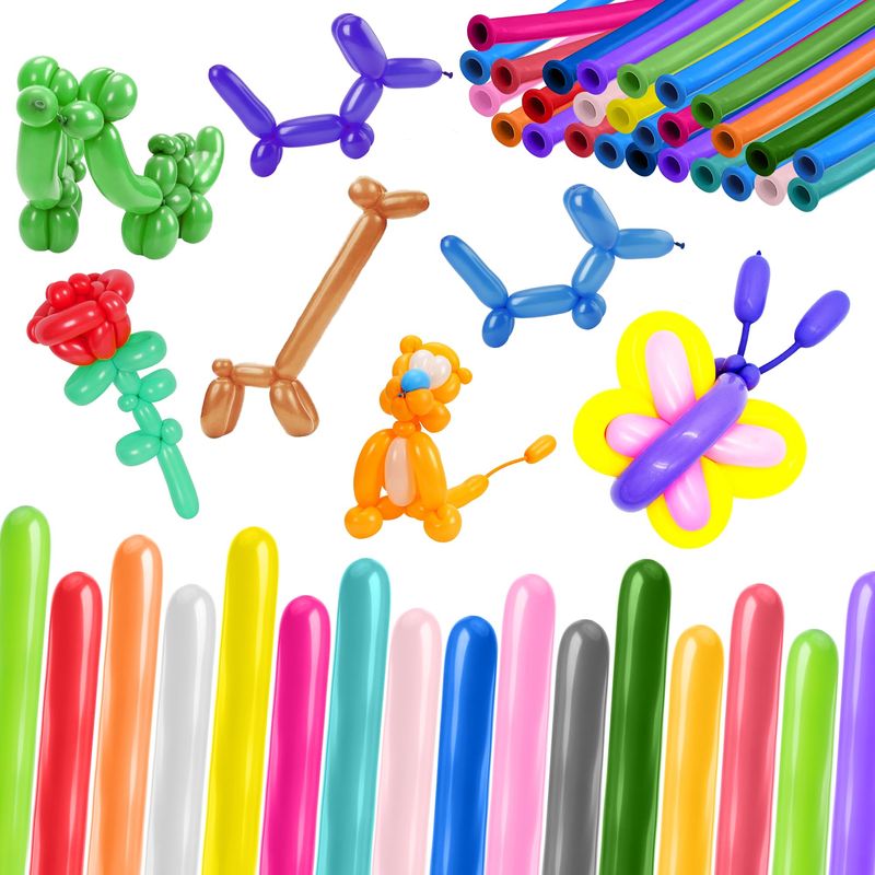 260 Balloons, 100pcs Long Balloons, Matt Color Mix 260 Balloons, Long ...