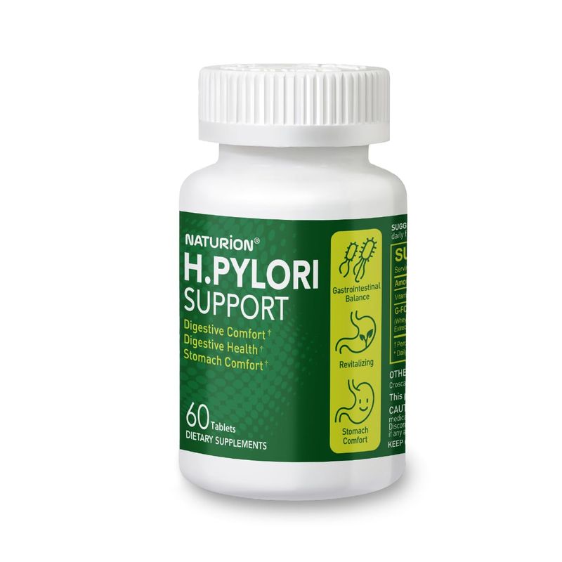 NATURION H. Pylori Support - Digestive Health Supplement with G-FOS ...
