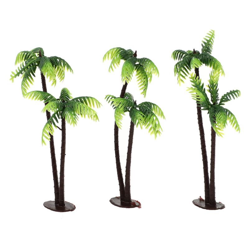 Set of Miniature Plastic Palm Trees - for Diorama Building - Scenery ...