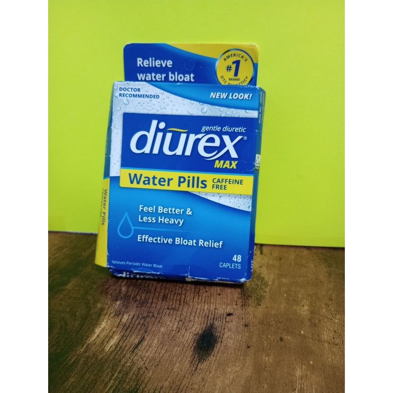 Diurex Max Water - Maximum Strength Caffeine Free Diuretic 48 Count ...