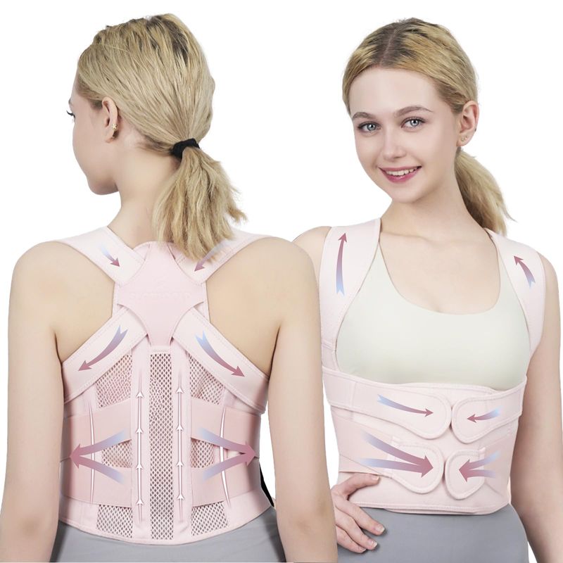 Posture Corrector for Women and Men Upgraded Back Brace, Adjustable Full Back Support for Upper ...