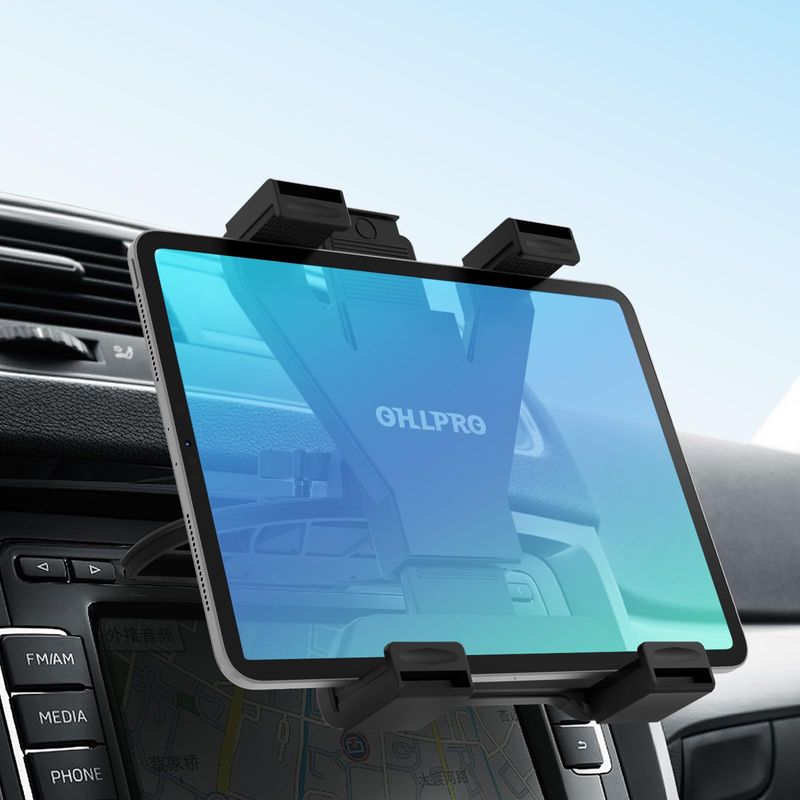 OHLPRO CD Slot Tablet Holder for Car, Universal 7-11" iPad Mount ...