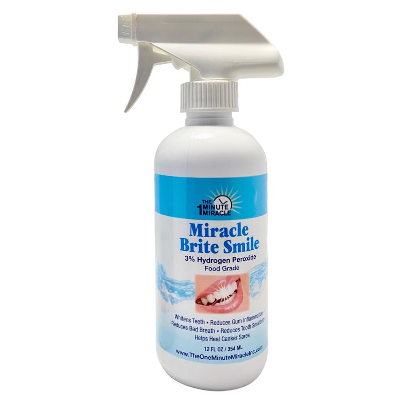 Miracle Brite Smile With Food Grade Hydrogen Peroxide and Essential ...
