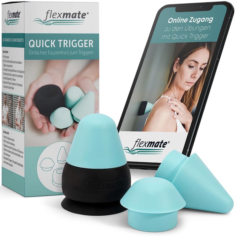 Flexmate Quick Trigger - Triggerpunkt Drücker bei Verspannungen, Muskelschmerzen, Massagegerät ...