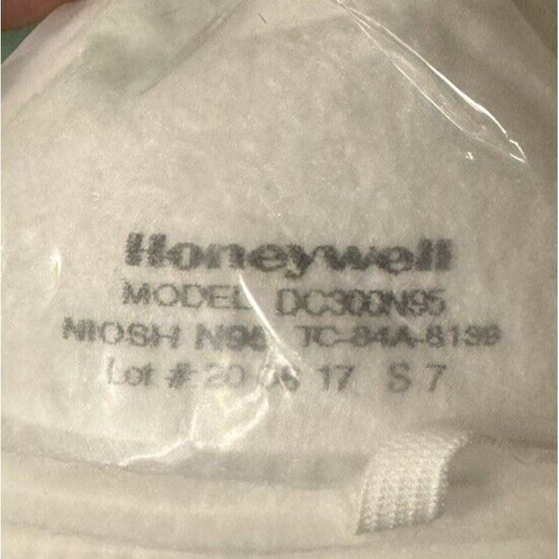 200 Honeywell N95 DC300N95B Particulate Respirators Face Mask NIOSH Approved - Online ...