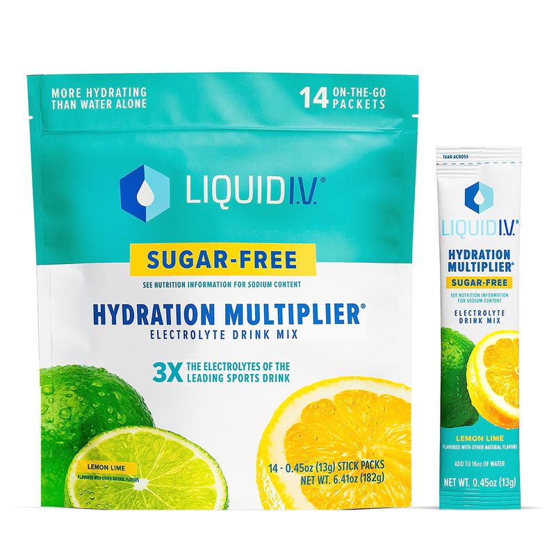 Liquid I.V. Sugar-Free Hydration Multiplier - Lemon Lime – Hydration ...