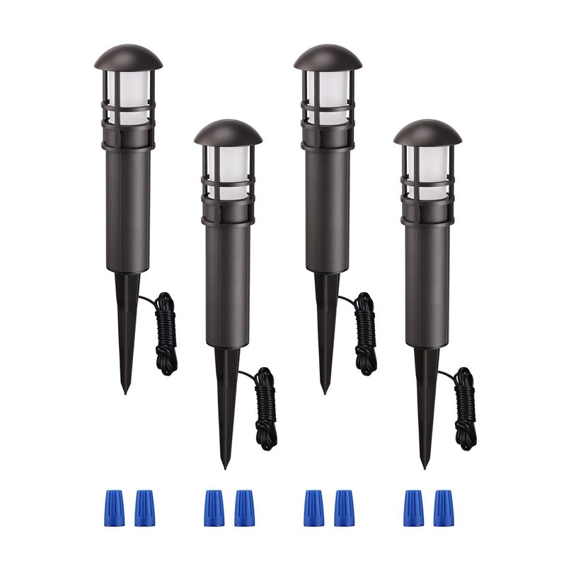 LEONLITE LED Low Voltage Landscape Pathway Lights, 3W 12V AC/DC Path ...