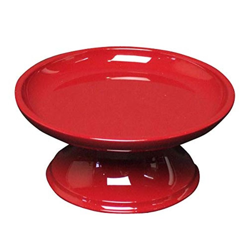 Kyoto Butsudan Hayashi Buddhist Tools Round Offering Stand (Vermilion ...