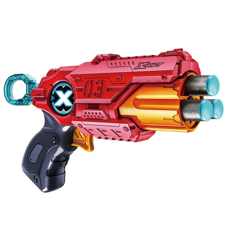 BANDAI X-SHOT X-Shot Cool Striker Red Barrel Revolver 3 - Online ...