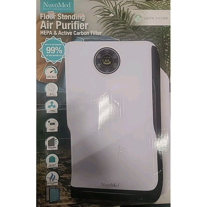 Nuvomed Floor Standing Air Purifier 450 SqFt Room Capacity PP236 ...