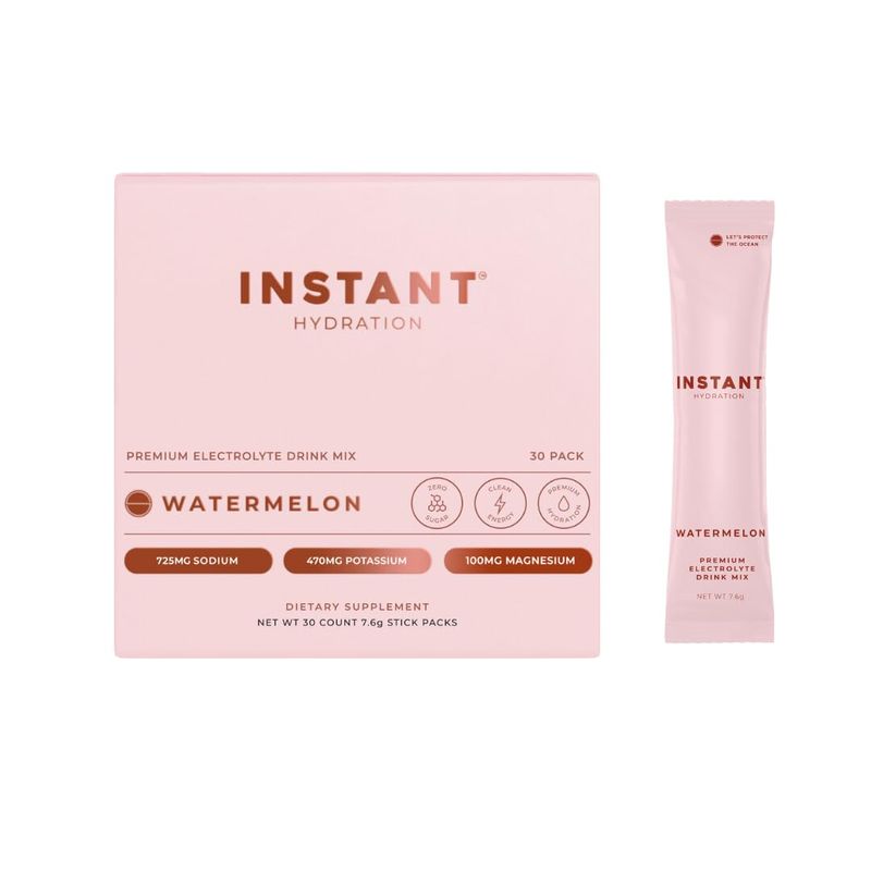 Instant Hydration Electrolytes Powder Packets - Watermelon Drink Mix ...