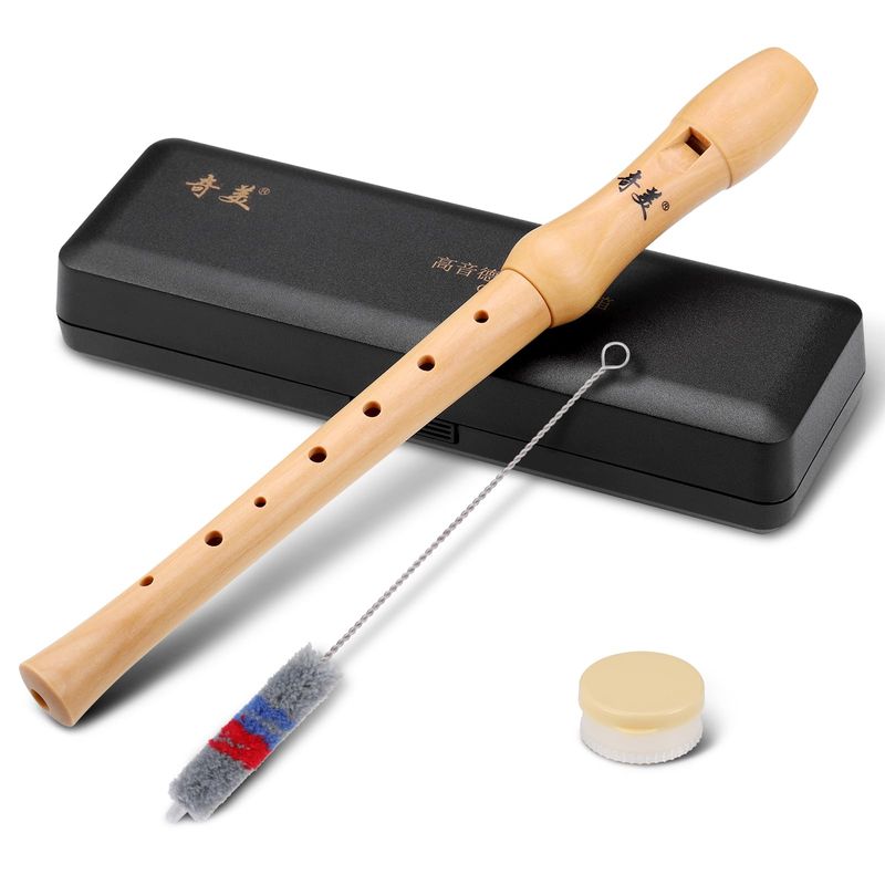 Fentar Wooden Recorder, Soprano Recorder Instrument German Fingering ...