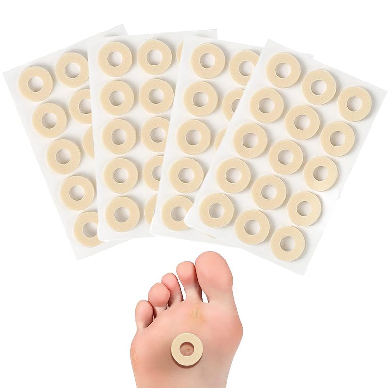 TYVOM 4PCS Corn Cushions, Latex Sponge Corn Plasters for Toes, Corn ...