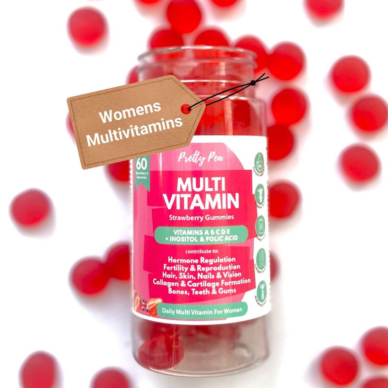 Womens Multivitamins, Tasty Strawberry Multivitamin Gummies, Women's ...