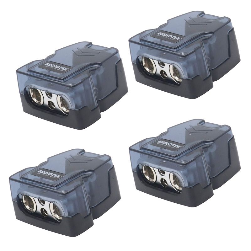 Audiotek BC28 Positive/Negative Competition Battery Terminal with 2-in ...