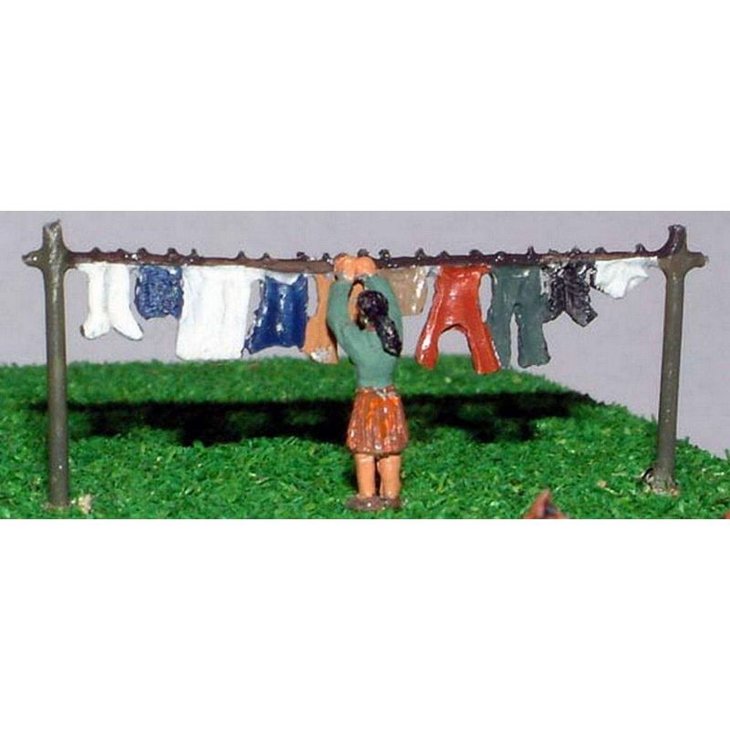 Langley Models Washing line N Scale Metal Model People Figures PAINTED ...