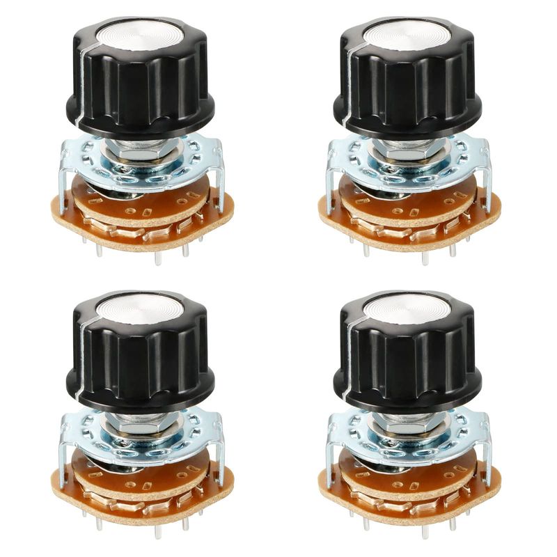 Rebower 2P6T 2 Pole 6 Throw 1 Deck Band Selector Rotary Switch for ...