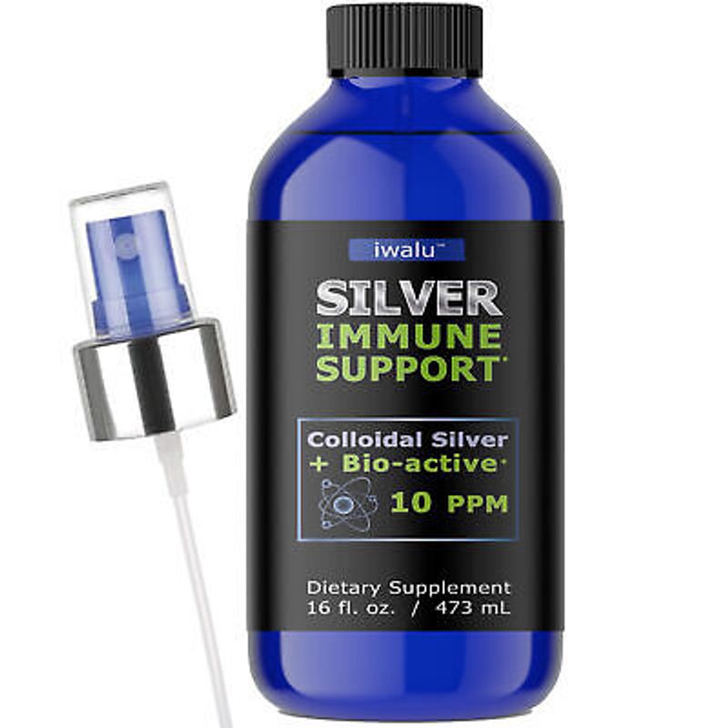 COLLIDIAL SILVER LIQUID Immune Health 16 OZ SILVER COLLOIDAL SPRAY Made ...
