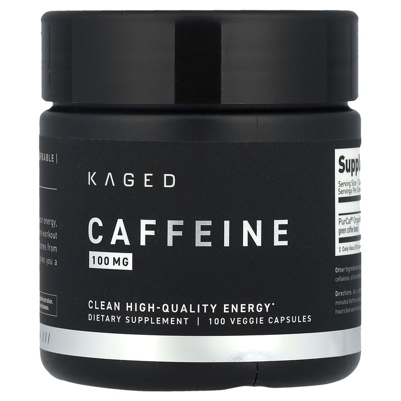 Caffeine, 100 mg, 100 Veggie Capsules - Online Marketplace - EveryMarket