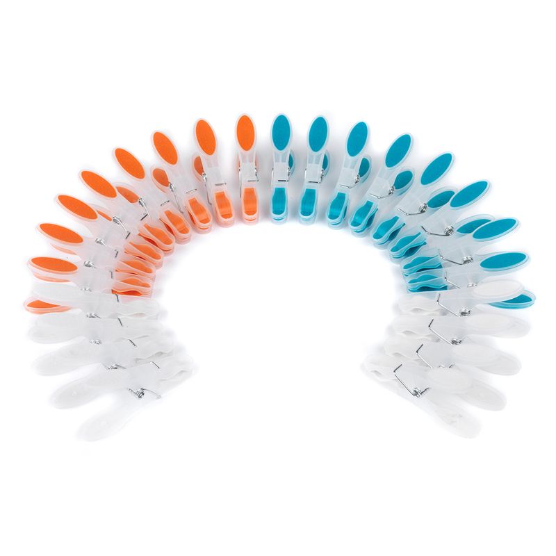 Beldray LA028259TQ 24-Pack Laundry Pegs – Durable Clothespins, Soft ...