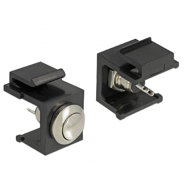Delock 86402 Keystone Push Button Snap-in Mounting for Various Brackets ...