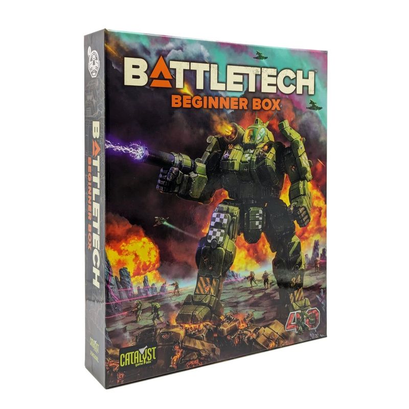 BattleTech Beginner Box 40th Anniversary by Catalyst Game Labs, Strategy Board Game, for 2 ...