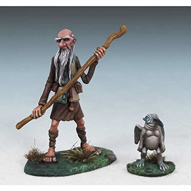 Arthur and Rankin Human Wizard with Familiar Miniature Diterlizzi ...