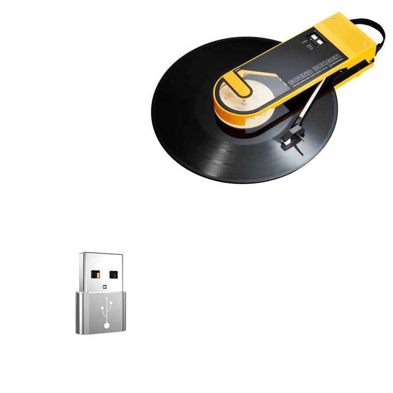 BoxWave Adapter Compatible with Audio-Technica Sound Burger Turntable ...