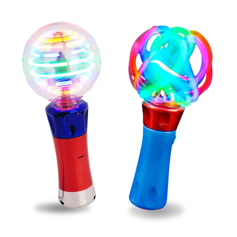 GRANITE MOUNTAIN PRODUCTS Light Up Spinning Wand Toy for Kids - Sensory ...