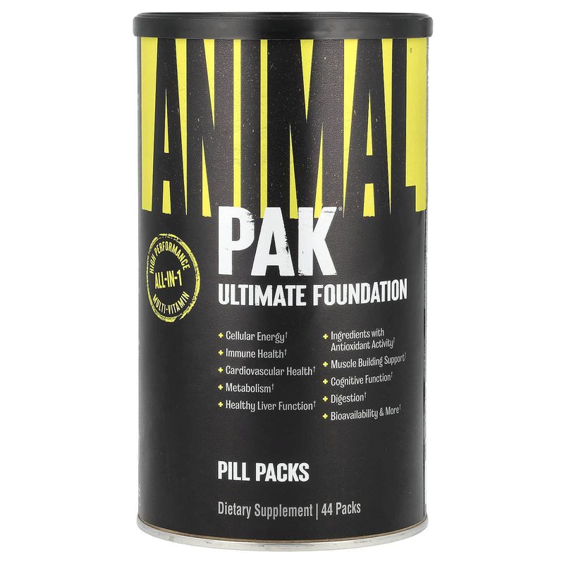 Universal Nutrition Animal Pak Convenient All-in-One Vitamins Powder 44 ...