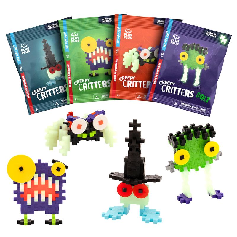 PLUS PLUS Creepy Critter Fun Pack, Halloween 3D Puzzle Building Block ...
